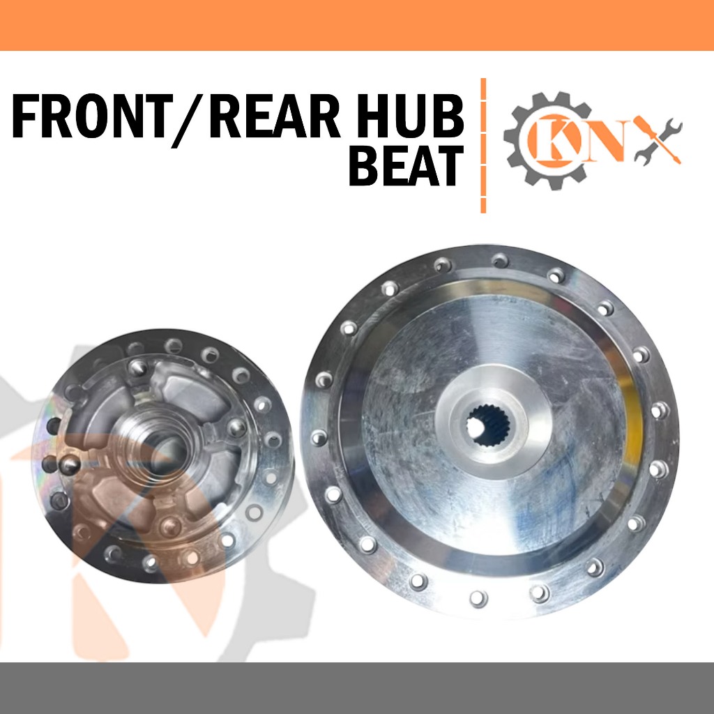 MOTORCYCLE HUB FRONT HUB AND REAR HUB FOR BEAT CARB / BEAT FI HUB SET ...