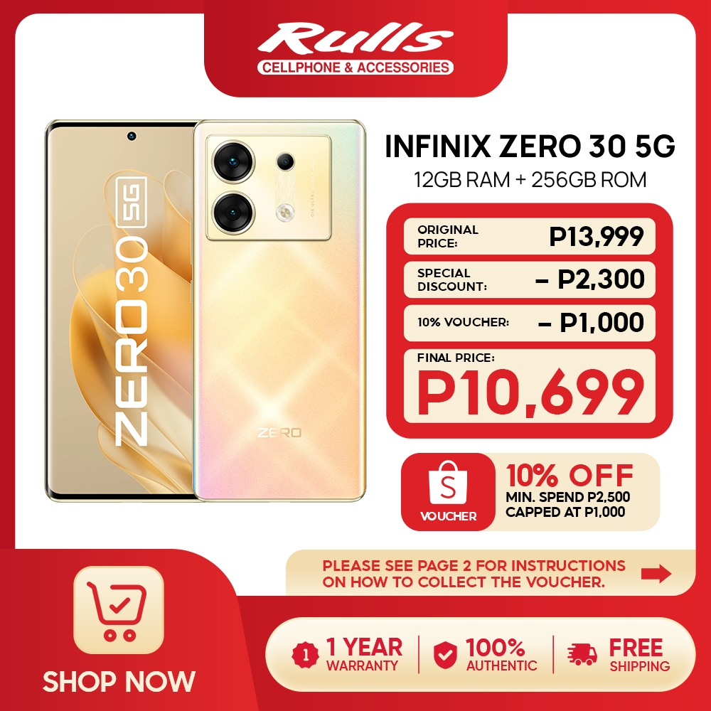 Infinix Zero 30 5G Smartphone | 12+9GB Extended RAM+256GB ROM | Dimensity 8020 Processor ...