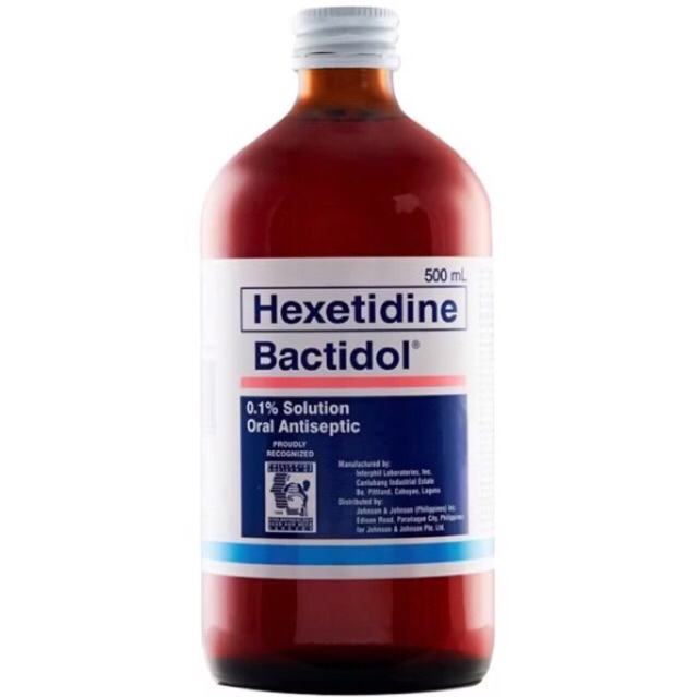 BACTIDOL Hexetidine Mouthwash 500ml | Shopee Philippines