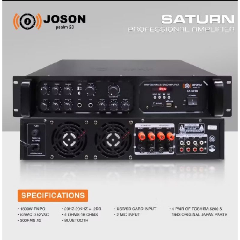 Joson SATURN Integrated Professional Amplifier 1500watts | Shopee ...