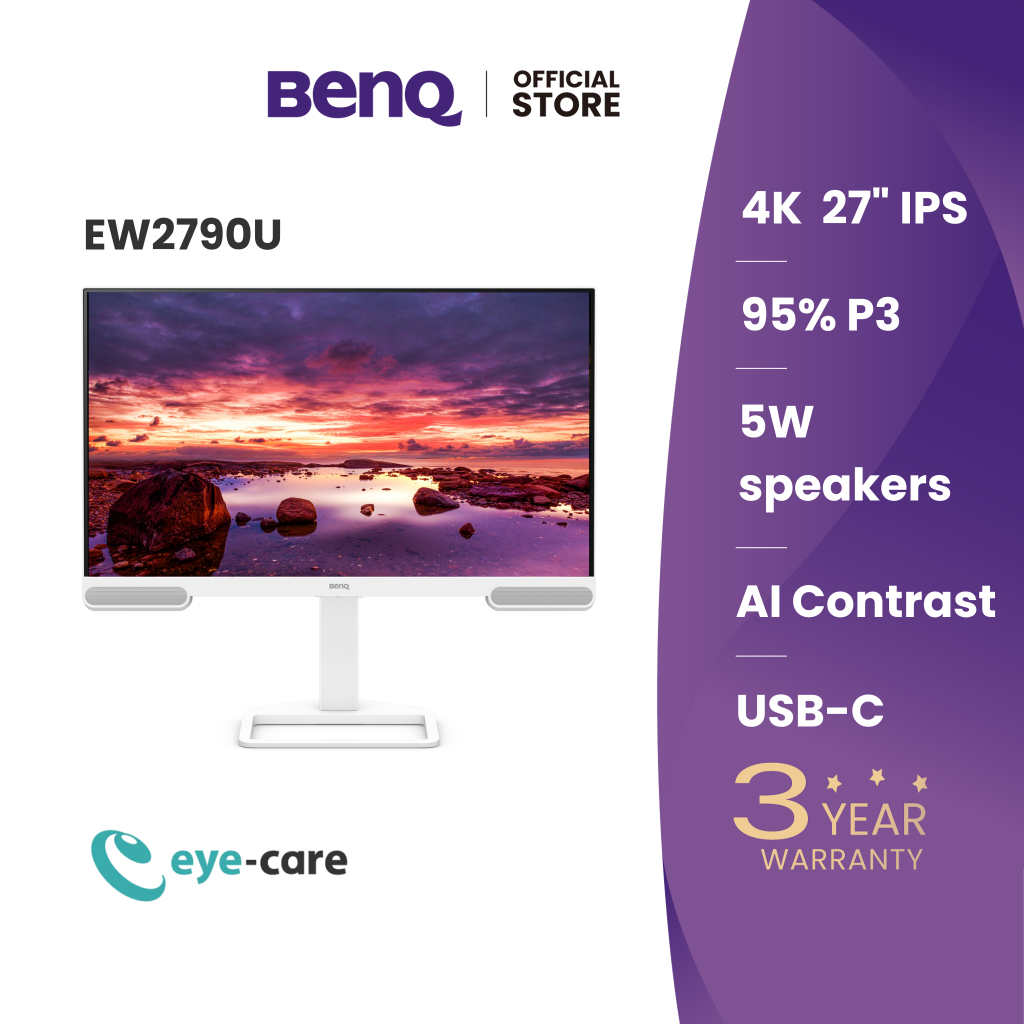 EW2790U｜27” 4K BenQ Premium Monitor 60Hz 5ms GtG HDR10 Gaming Monitor ...