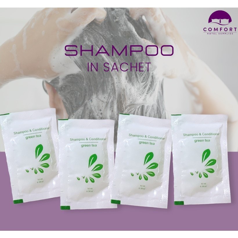 Comfort Hotel Supplies Shampoo with Conditioner Sachet 100pcs for ...