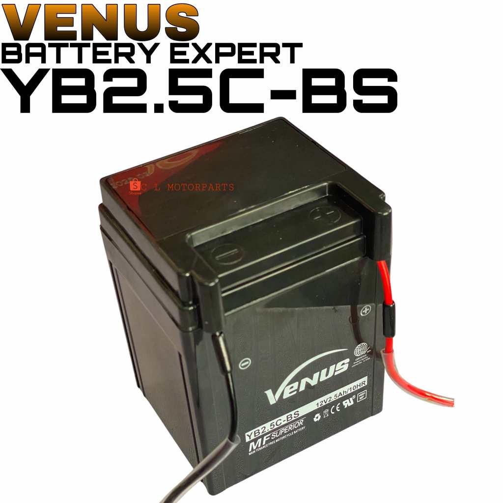 VENUS BATTERY EXPERT (YB2.5C-BS) FOR BAJAJ/CT100 | Shopee Philippines