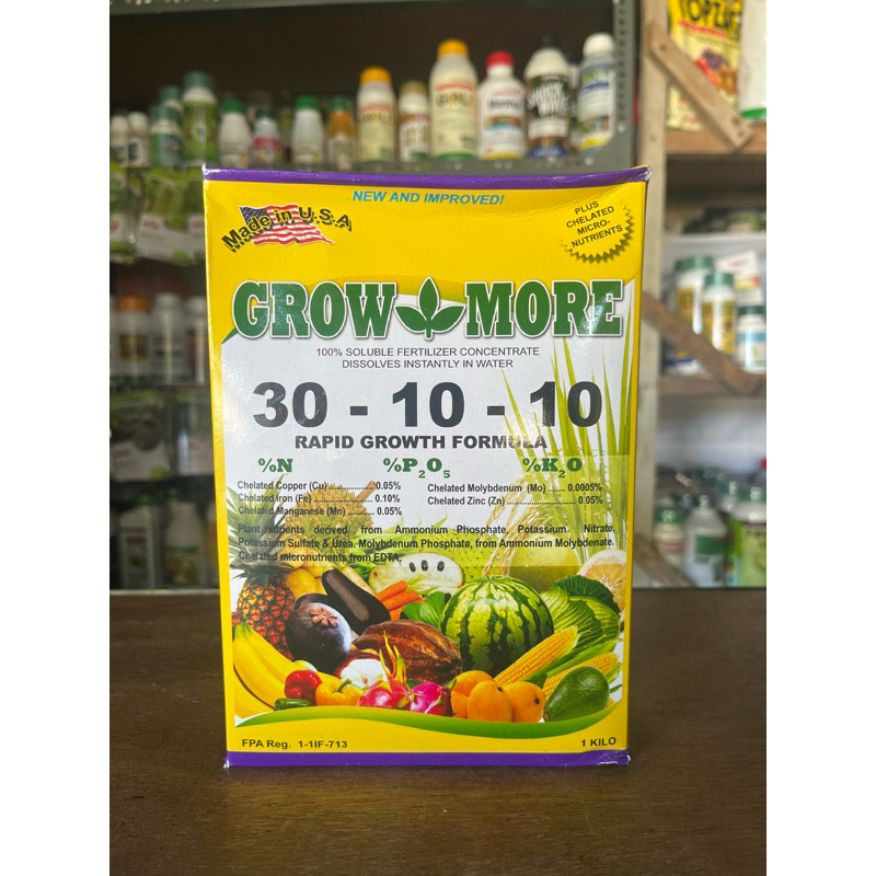GROW MORE 30-10-10(NPK) Foliar Plant Nutrition by Sagrex 1kilo | Shopee ...
