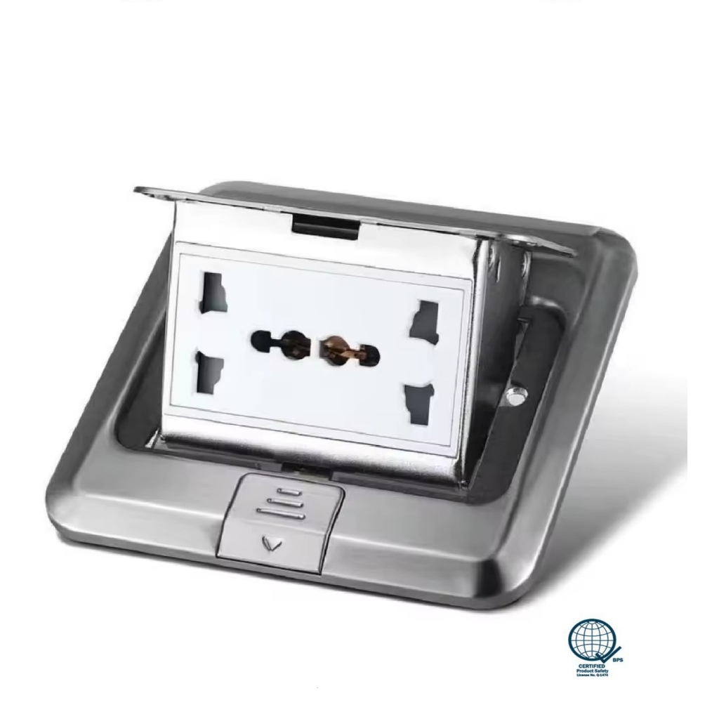 Universal floor socket 250V power waterproof socket with cover 6/12 pin ...