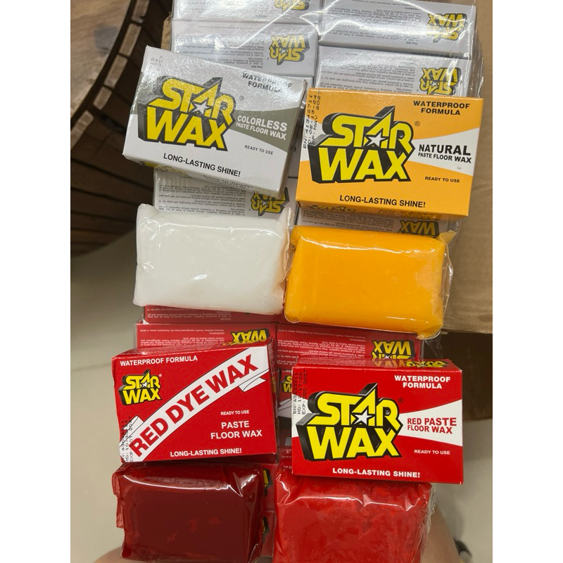 Star Wax Floorwax 90g Red, Colorless, Natural, Red Dye Starwax | Shopee Philippines