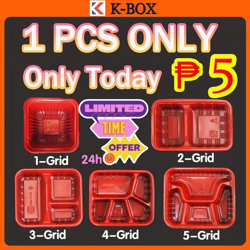Bento Box Trays With Plastic Lid 1 | 2 | 3 | 4 | 5 COMPARTMENTS [10 to ...