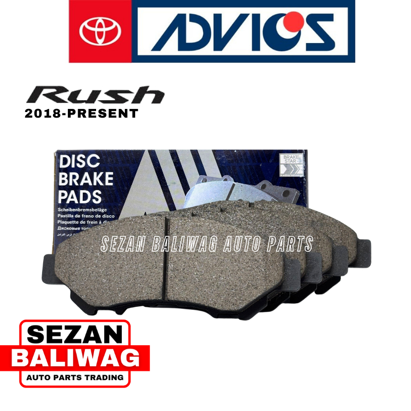 AISIN ADVICS FRONT BRAKE PAD SET TOYOTA RUSH 2019-PRESENT A1N313V ...
