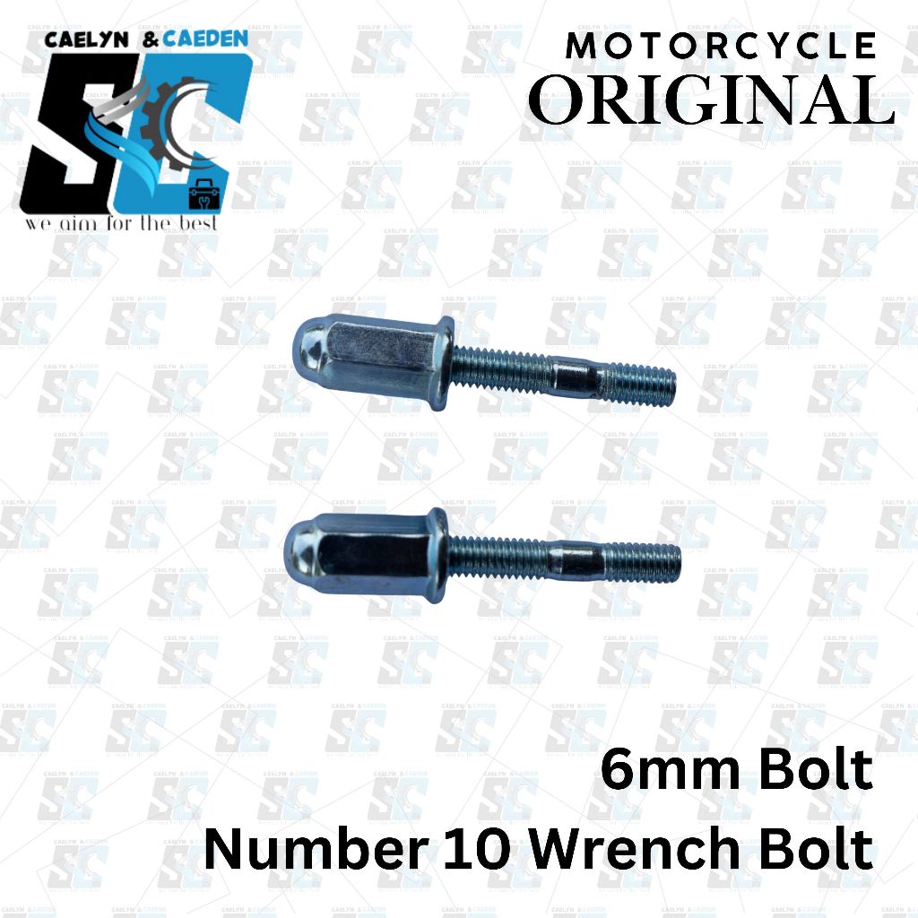 Exhaust Bolt and Nut 6 mm for Motorcycle Stainless Stud Bolt | Shopee ...