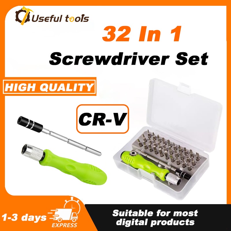 32 In 1 Screwdriver Set Mini Electronic Screwdriver Head multi size ...