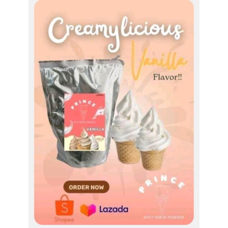 prince vanilla soft serve ice cream powder | Shopee Philippines