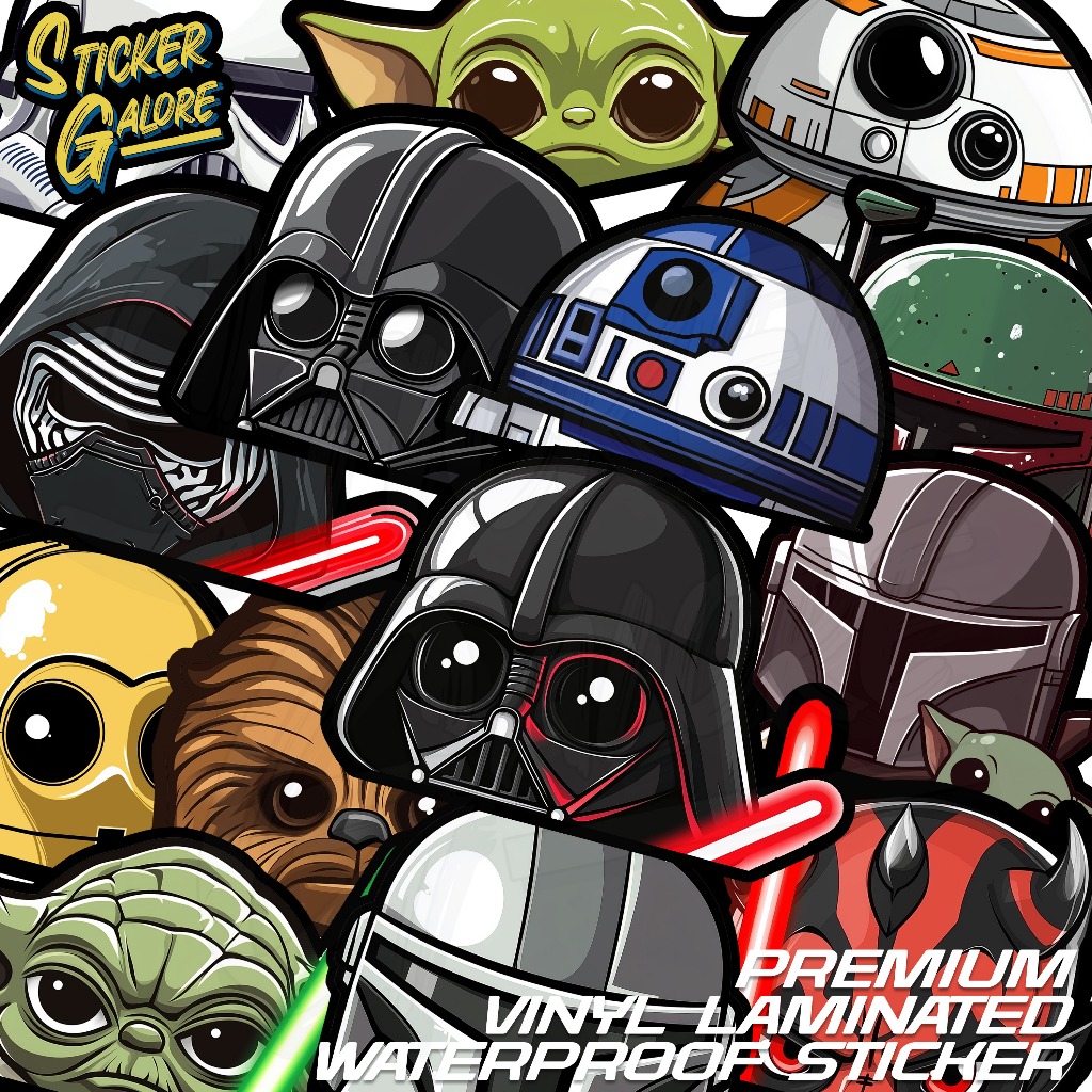 STAR WARS PEEKER STICKERS WATERPROOF AND SCRATCH PROOF | DARTH VADER ...