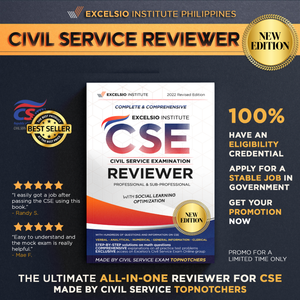 ULTIMATE ALL-IN-ONE Civil Service Exam Reviewer UPDATED Edition ...