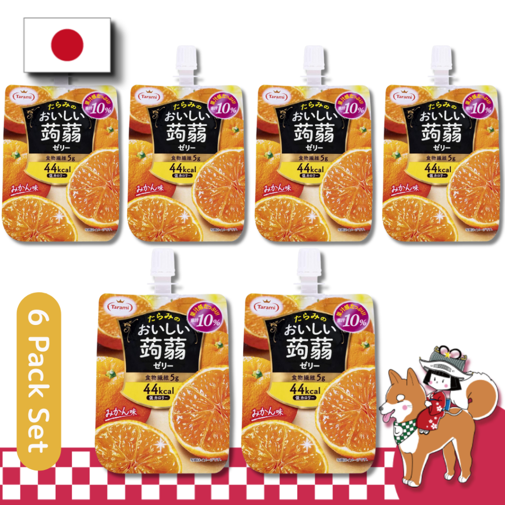 TARAMI Delicious Konjac Jelly, Mandarin Flavor, 150g×6 Pack【Direct from Japan】P2 | Shopee ...