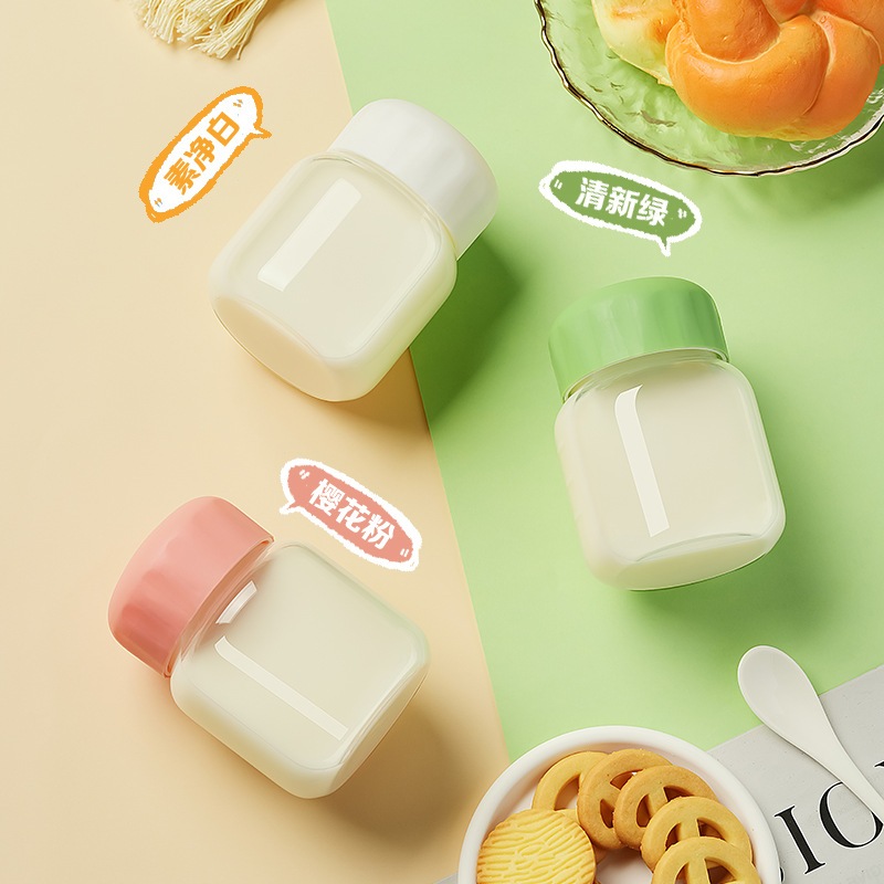 M&A PHC [ 300ml ] 1pc Only Portable mini transparent tea/water chubby ...