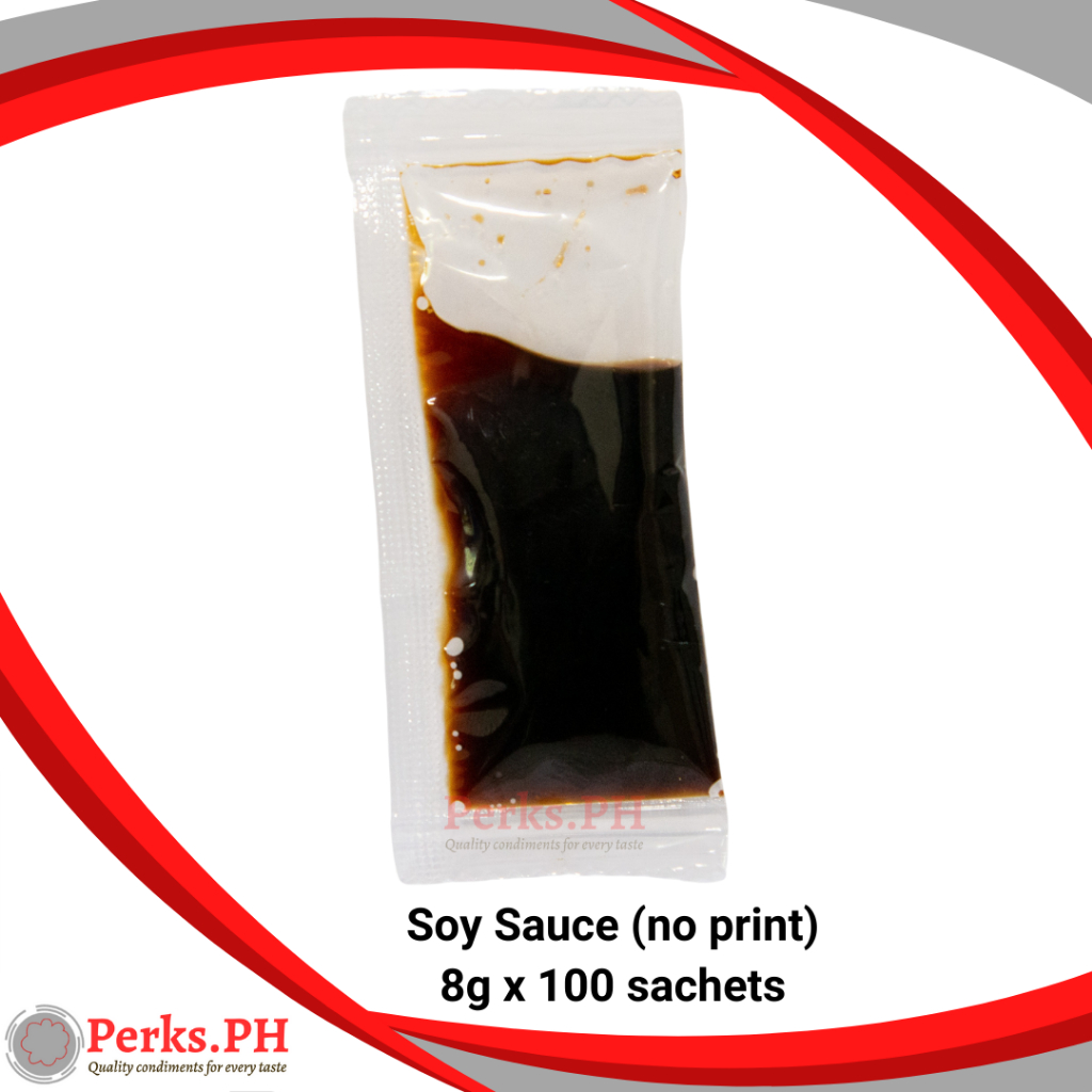 SOY SAUCE 8g X 100 SACHETS (NO PRINT) | Shopee Philippines