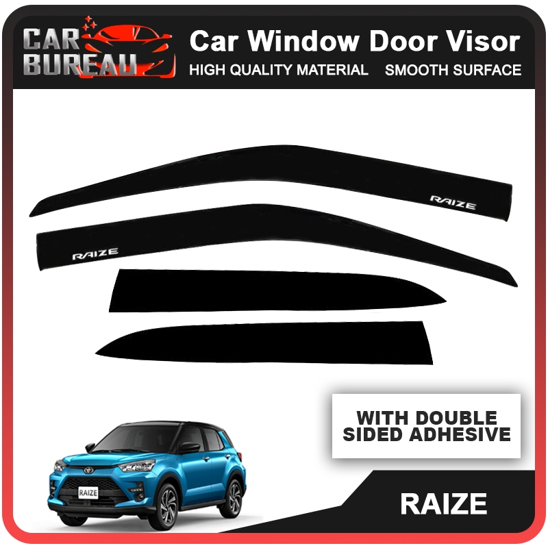 Toyota Raize Window Door Visor 2021 - 2024 | Car Rain Gutter Protector ...