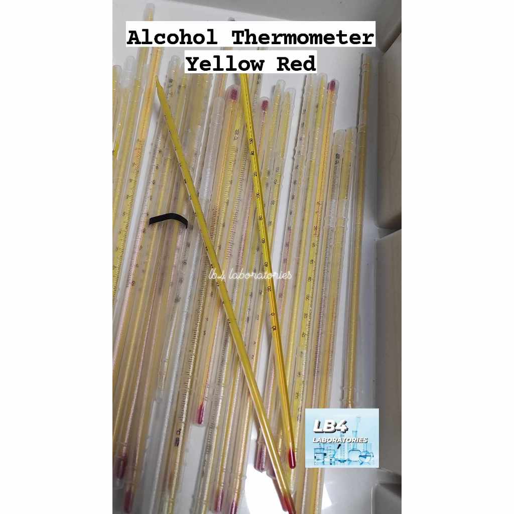 Laboratory and Kitchen Alcohol Thermometer -10 + 110 C Temperature ...