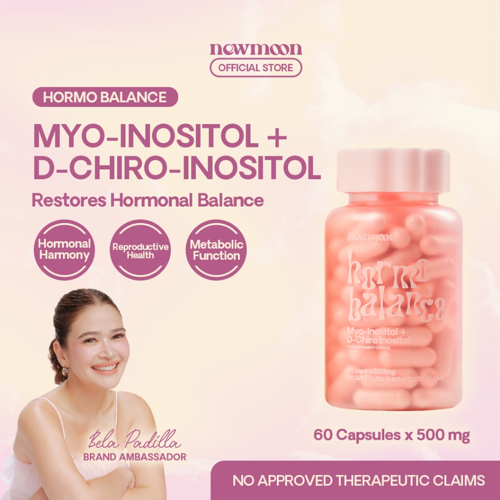 NEW MOON Hormo Balance Myo-Inositol & D-Chiro-Inositol 500mg with N ...