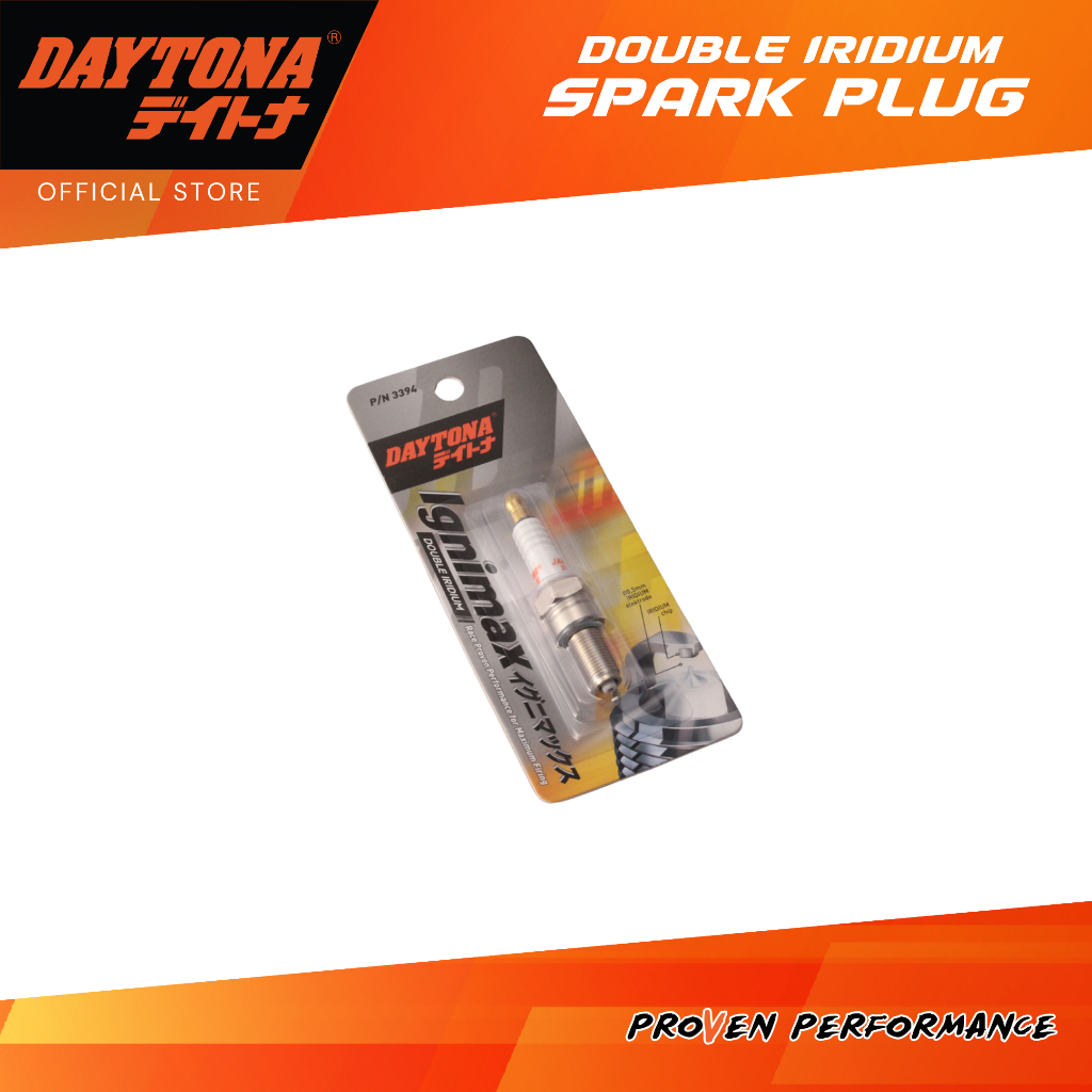 DAYTONA SPARK PLUG DOUBLE IRIDIUM -Beat, Scoopy, Spacy, CBR, Sniper ...