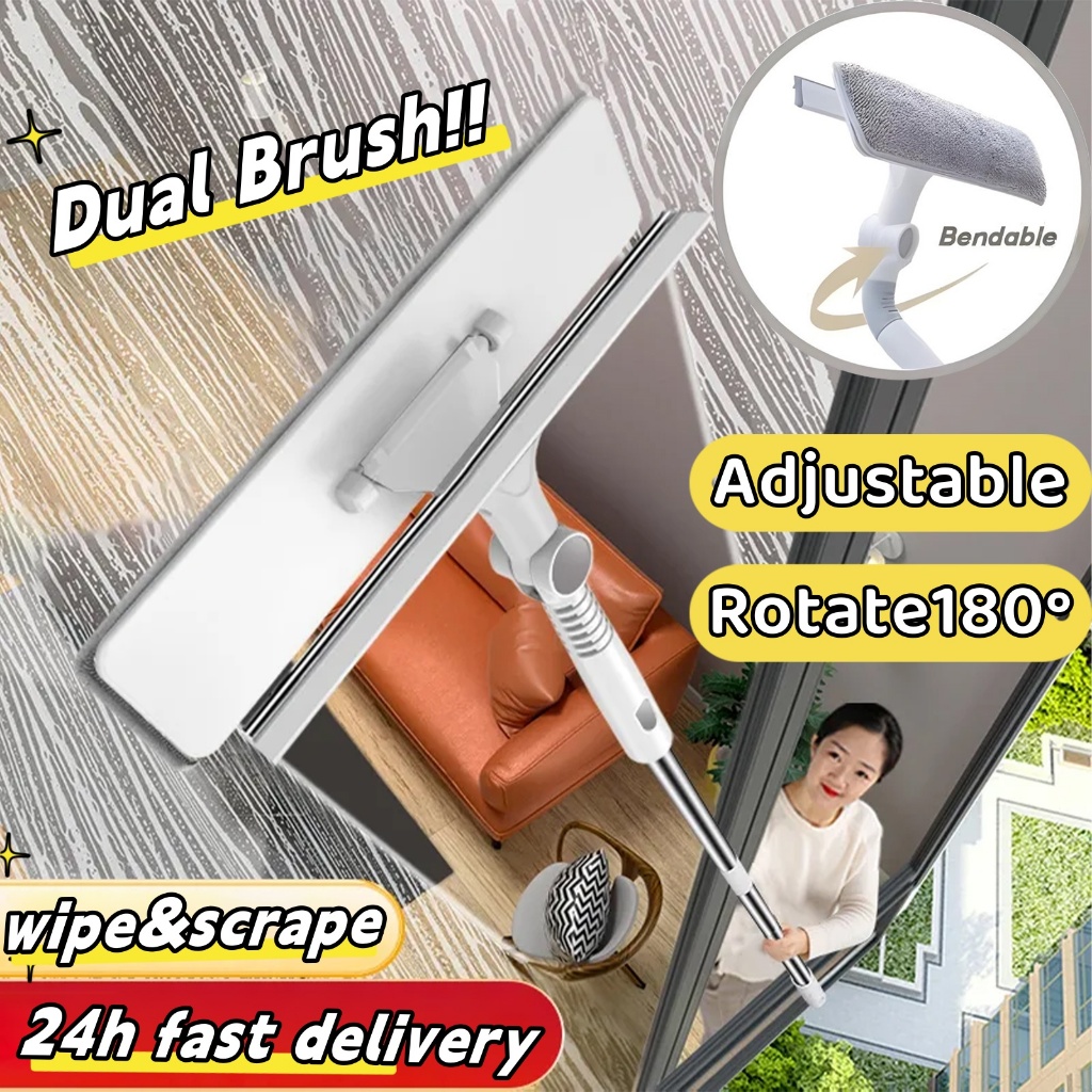Window Cleaning Brush And Wiper Window Mop Cleaner With Extension ...