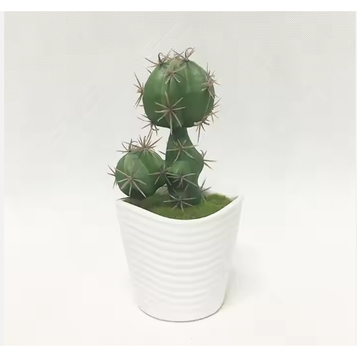 NEW White Thick Plastic Melamine Wave Design Flower Vase Pot (17x16cm ...