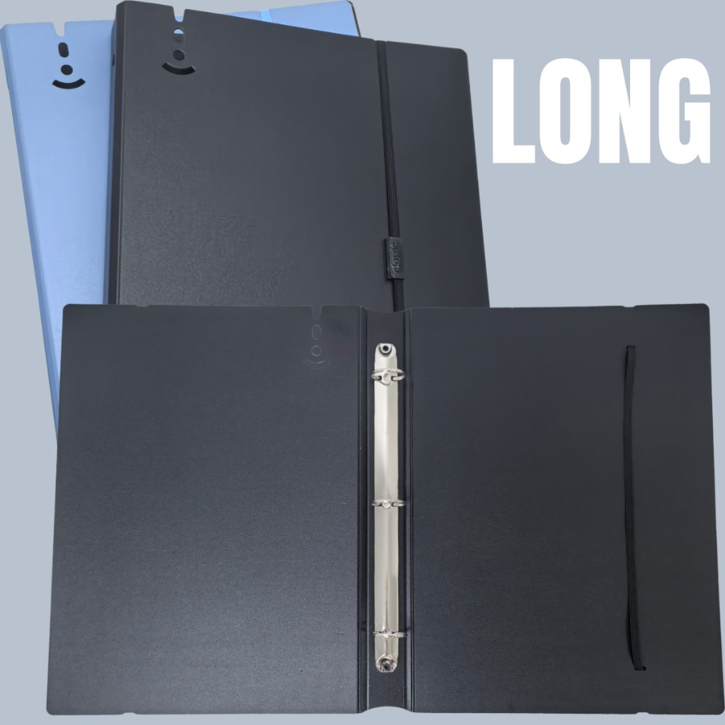 Long Ring Binders Paper File Organizer Thickened PP Paper Binder Loose ...