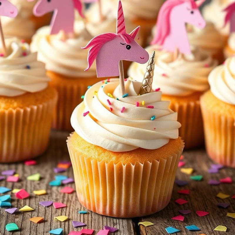 Unicorn Cupcake Toppers Birthday Party Decoration | Shopee Philippines