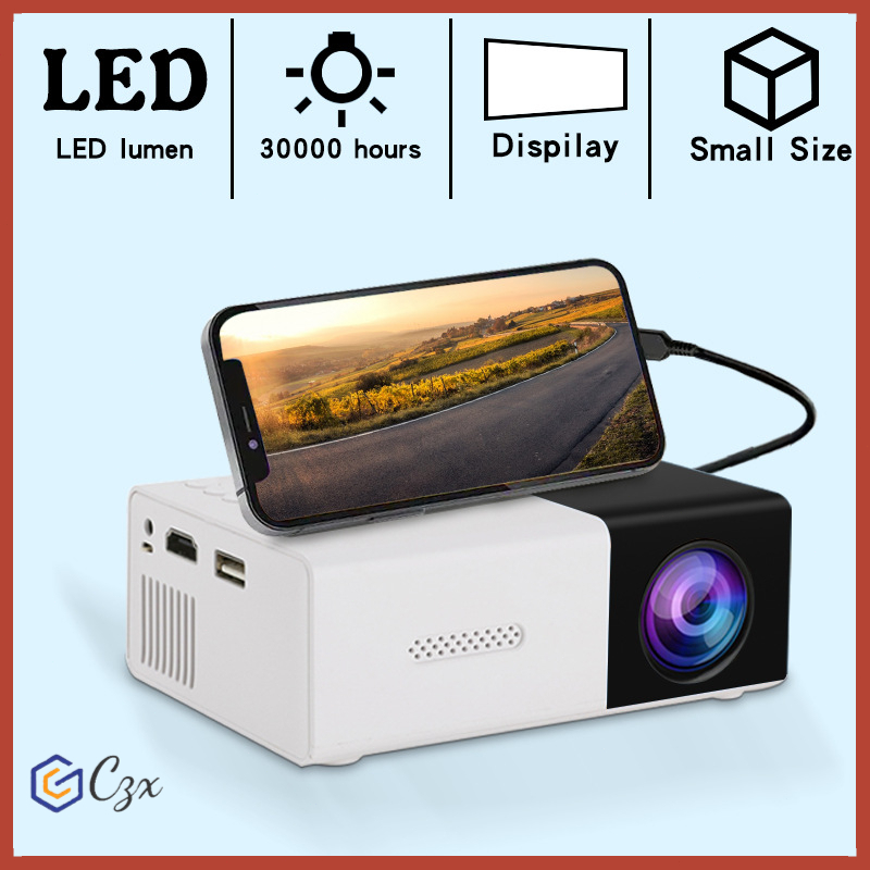 【In Stock】New HD Home Portable Projector Mini Projector Mobile Phone ...