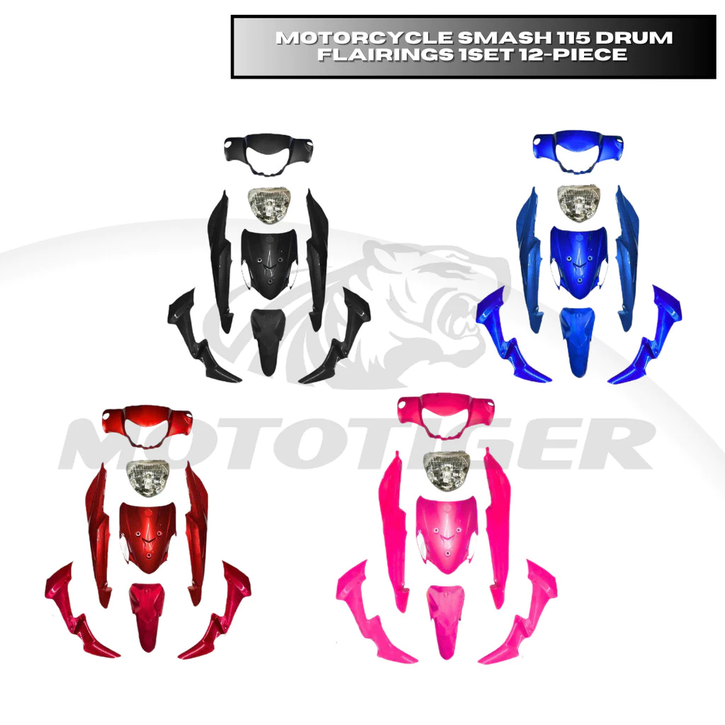 ALL FAIRINGS SET FOR SMASH 115 MOTORCYCLE BODY FRAMES | Shopee Philippines