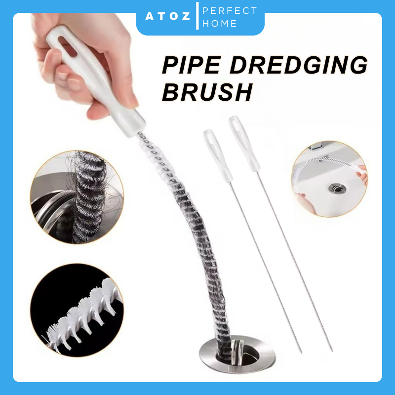 70cm Pipe Dredging Brush Hair Sewer Sink Cleaning Brush Drain Cleaner ...