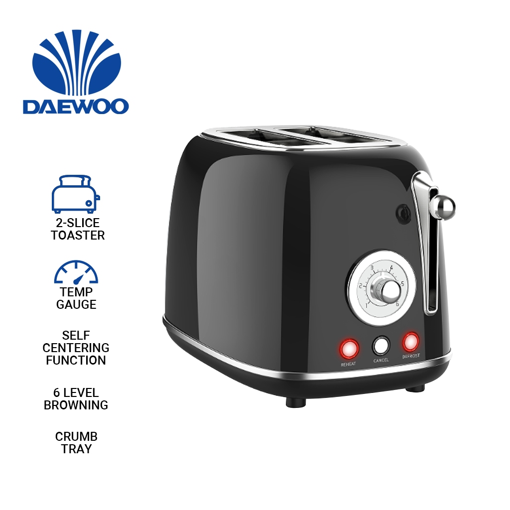 Daewoo Electronic Appliances 2 Slice Bread Toaster Stainless Steel 220 ...