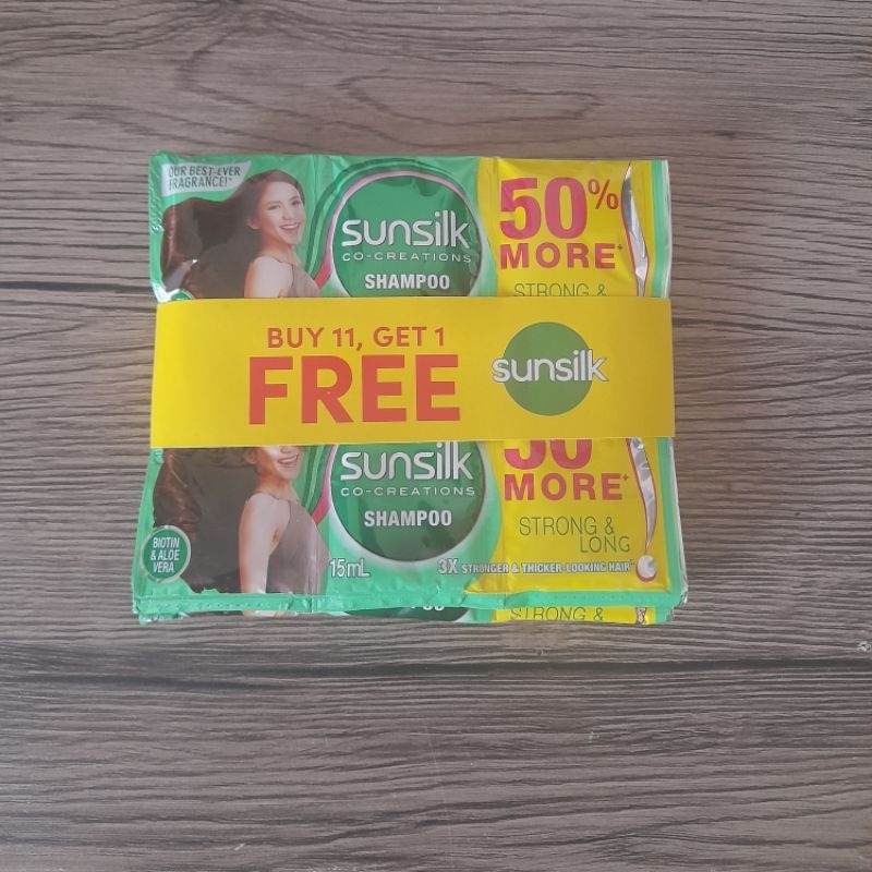 Sunsilk Strong & Long Shampoo 15ml (12 sachet) | Shopee Philippines