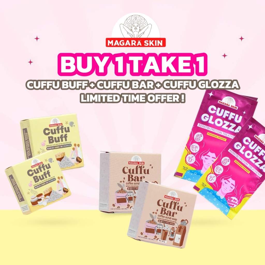 BUY 1 TAKE 1 MAGARA Cuffu Bar & Cuffu Buff & Cuffu Gloza Soap 60g ...