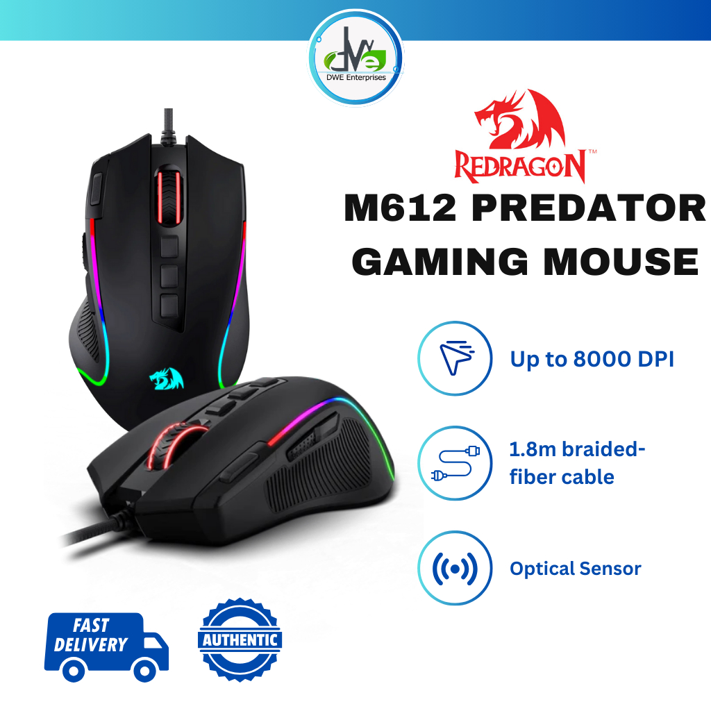 REDRAGON M612 PREDATOR GAMING MOUSE | Shopee Philippines