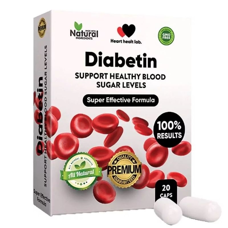 Authentic Diabetin 20 Capsules Diabetic Support | Shopee Philippines
