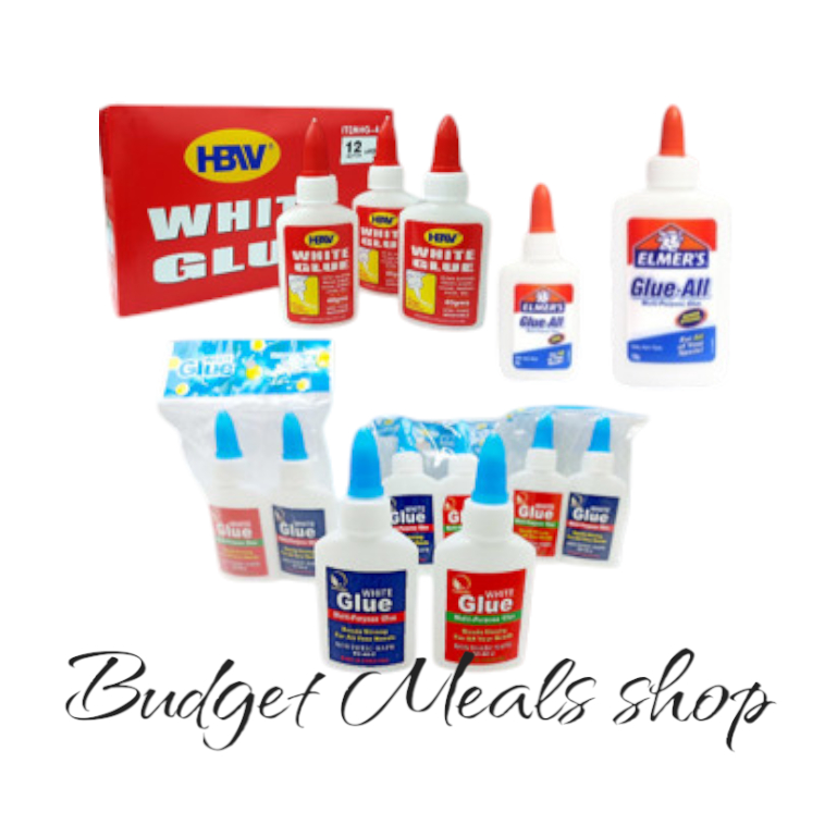 GLUE sold per box - WASHABLE WHITE GLUE FOR GLUE PAPER WOOD LEATHER ...