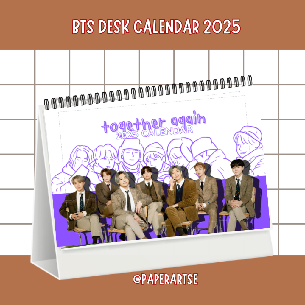 BTS DESK CALENDAR 2025 | Shopee Philippines
