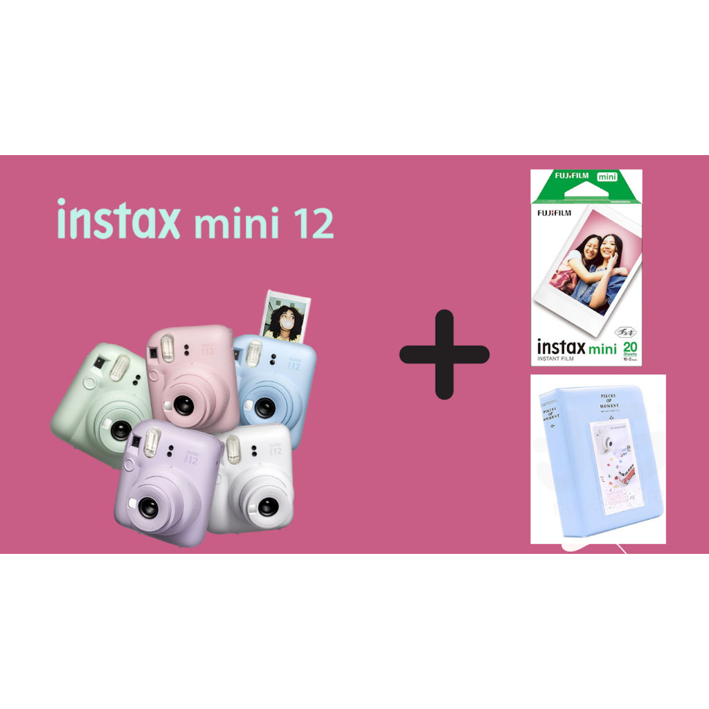 Fujifilm Instax Mini 12 Instant Print Camera with Bonus Film Pack and ...
