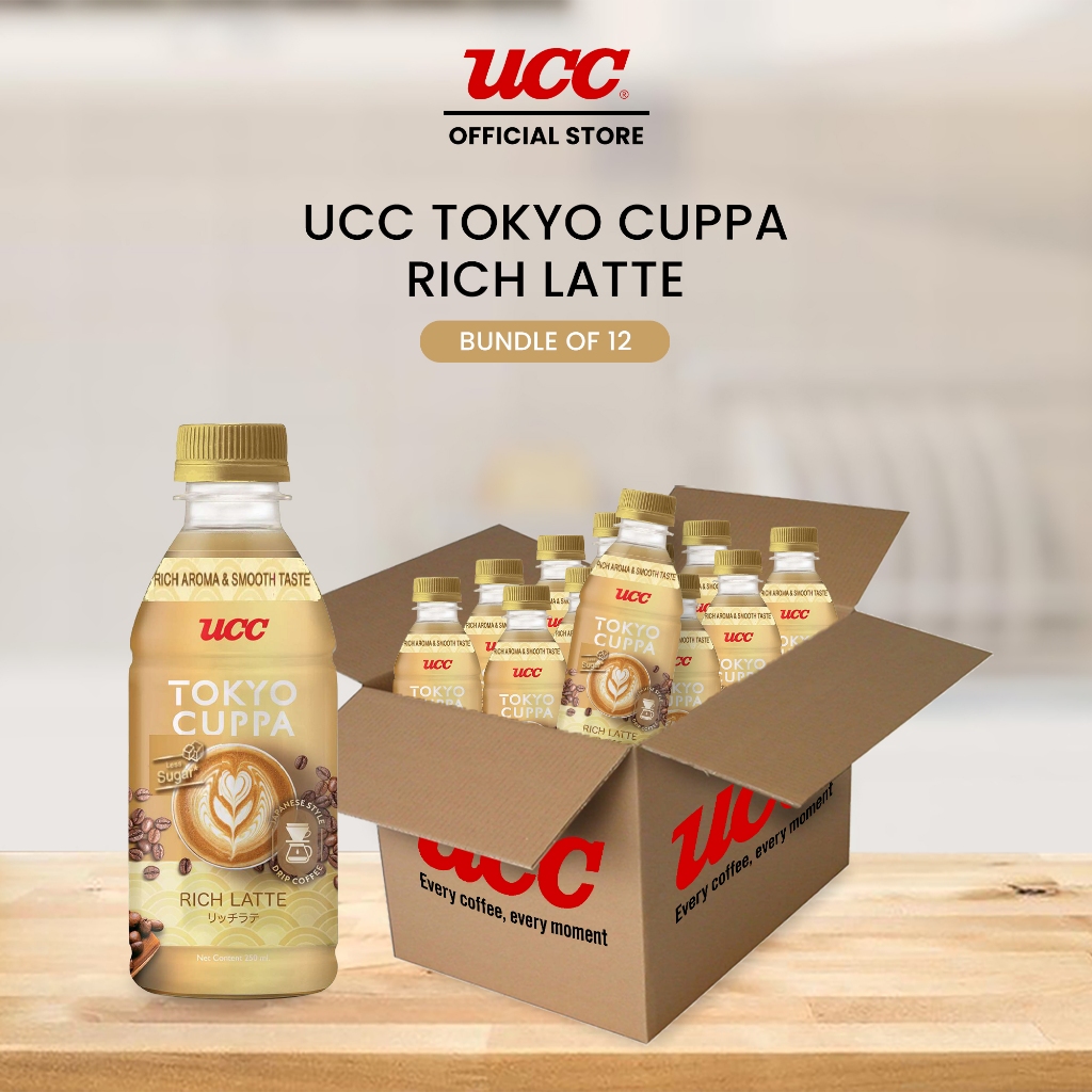 UCC Tokyo Cuppa Rich Latte Bundle of 12 | Shopee Philippines