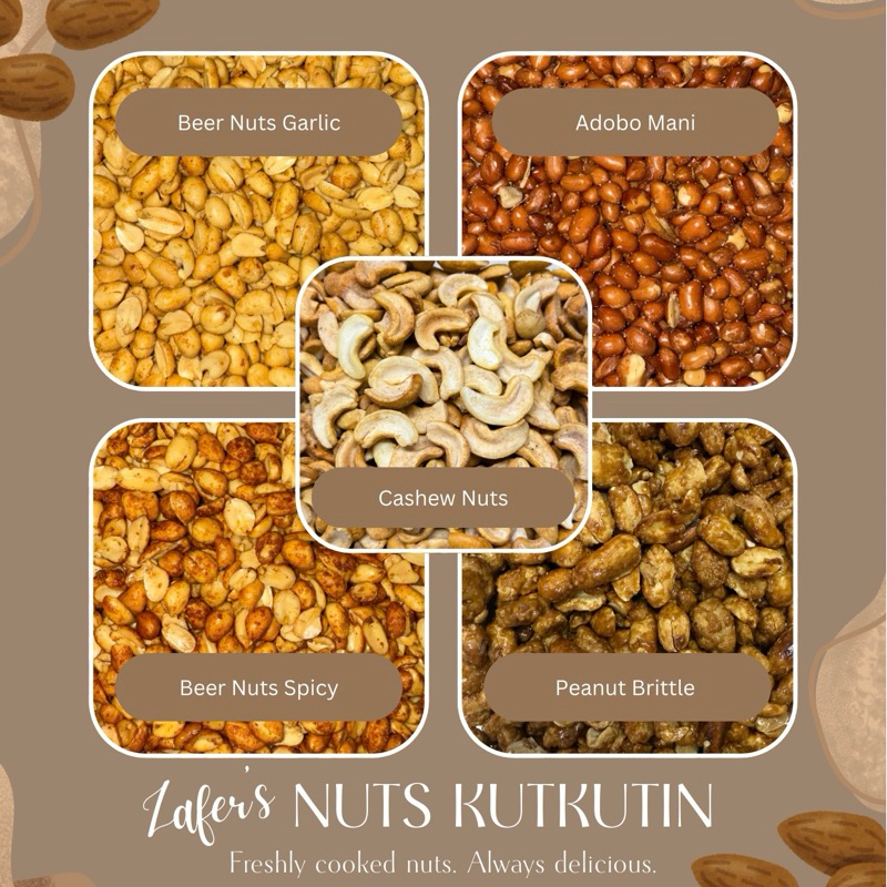 Zafer’s Nuts Kutkutin Snacks Protein Fiber | Shopee Philippines