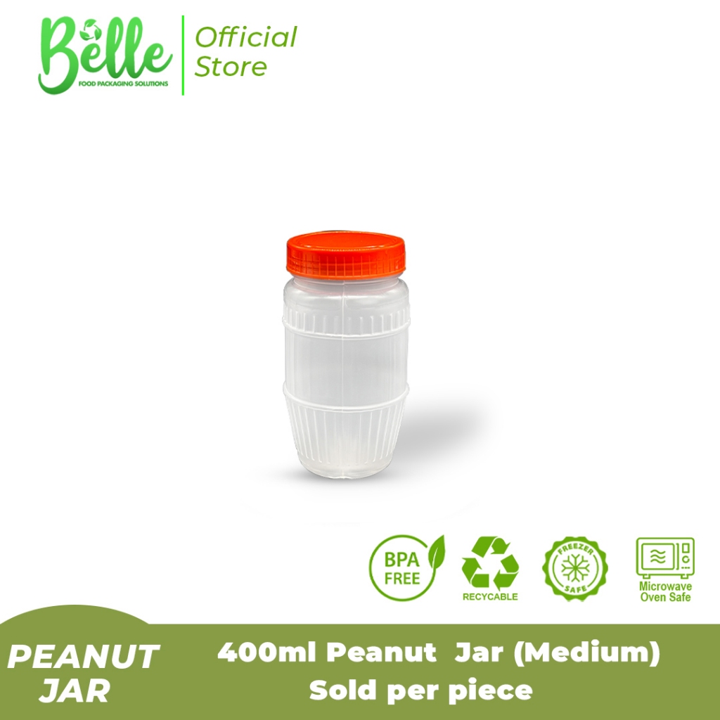 Belle Peanut Butter Jar 200mL 400mL 500mL Sold per pc | Shopee Philippines