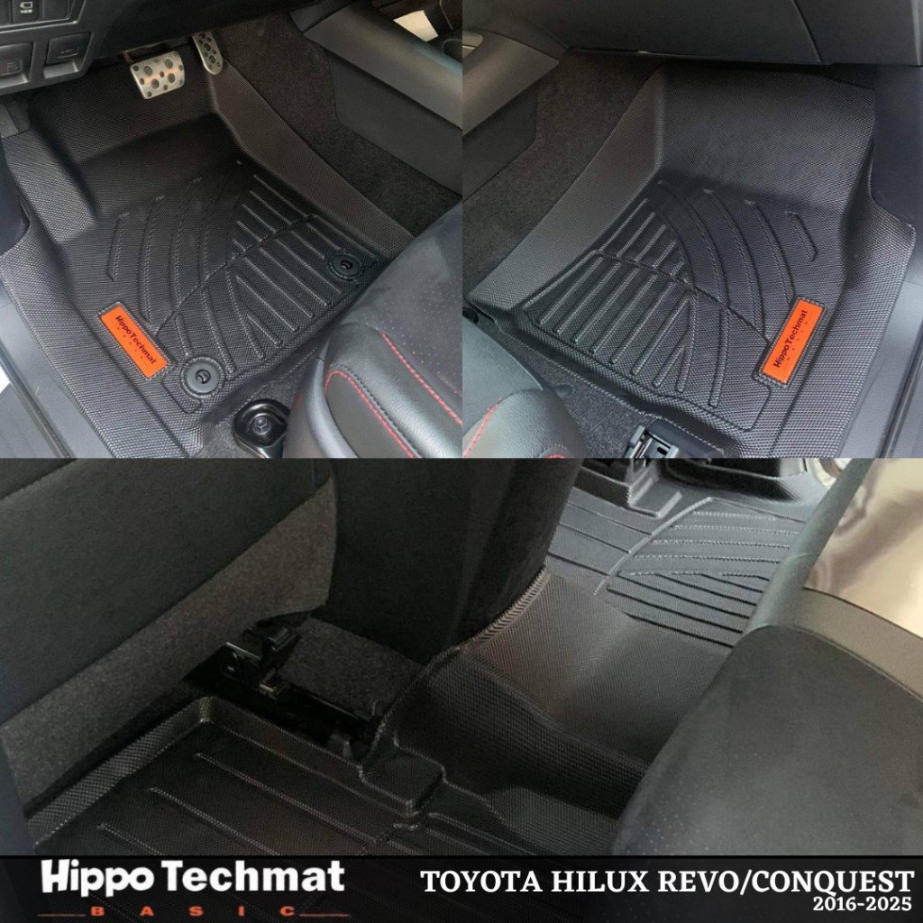 TOYOTA HILUX REVO/ CONQUEST 2016-2025 HIPPO TECHMAT BASIC DEEP DISH CAR ...