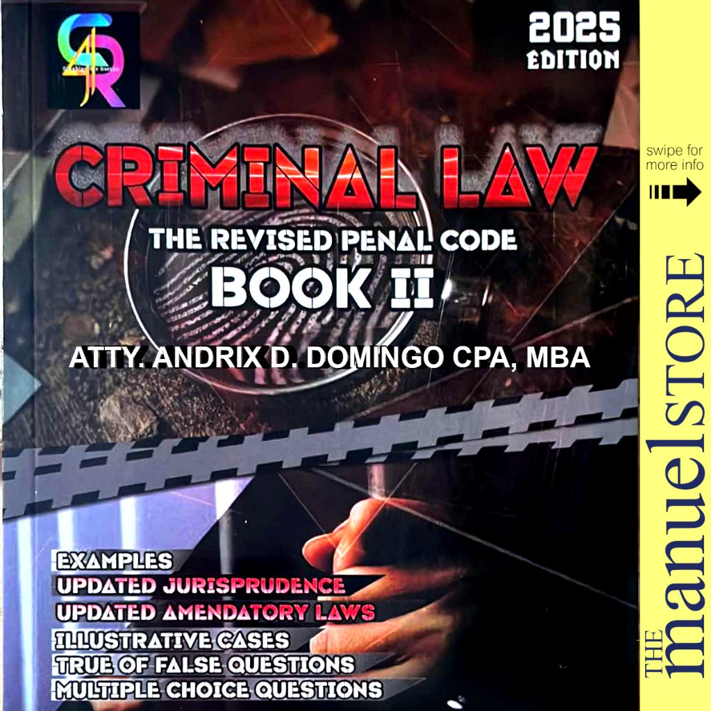 Domingo (2025) - Criminal Law Book 2 - Revised Penal Code RPC II Two Criminology | Shopee ...