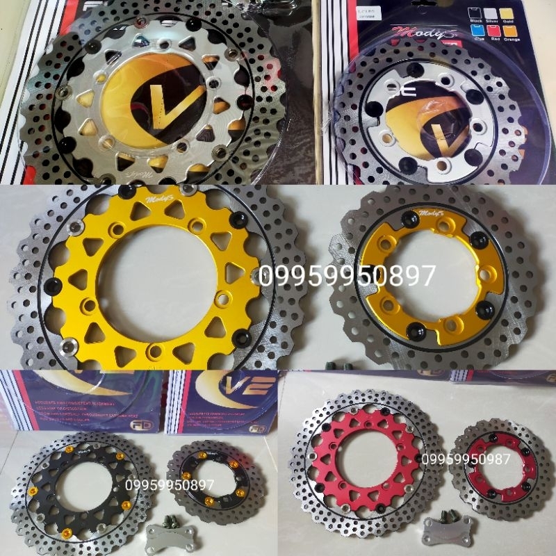 MODY5 BIG DISC V2 FRONT 290mm& REAR 200mm FOR SNIPER 50/155 | Shopee ...