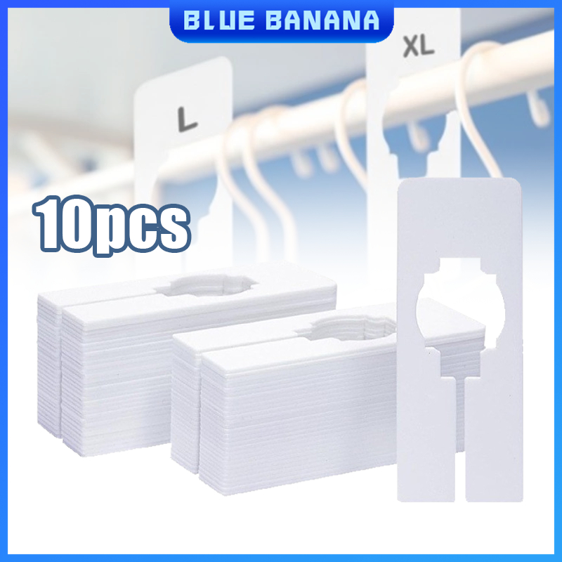 10Pcs Writable Clothes Divider Clothing Size Sorting Divider for Closet ...