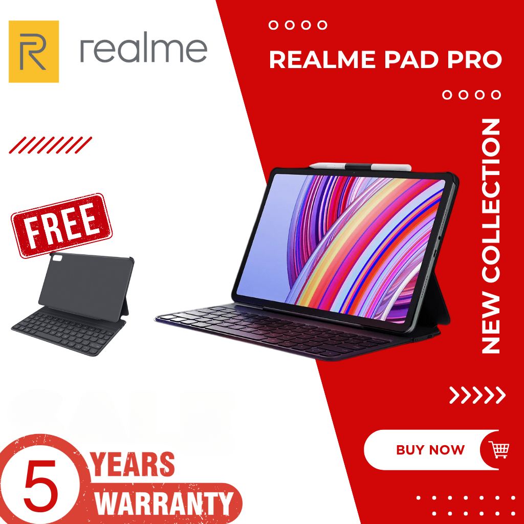 𝘙𝘌𝘈𝘓𝘔𝘌 PAD PRO Tab 16GB RAM+512GB ROM 10.5 Inch Android Gaming Tablet ...