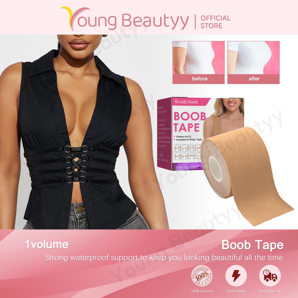 West&Month Boob Tape 1roll Women'S Breast Stickers Female Invisible ...