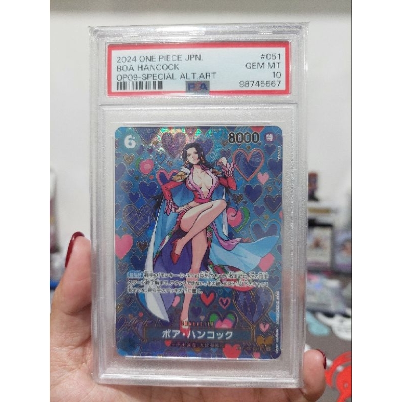 PSA10 ONE PIECE Card Game TCG Emperors in the New World Boa Hancock SP OP07-051 OP09 Japan ...