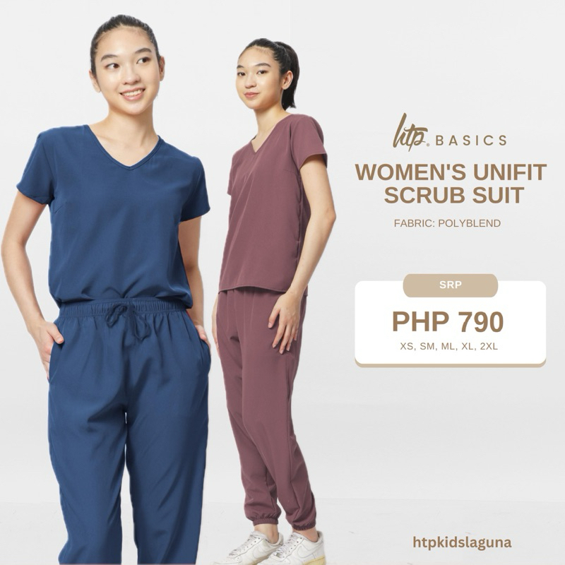 HTP Basics Women’s Unifit Scrub Suit/Scrubs for Nurse/Doctor Uniform ...